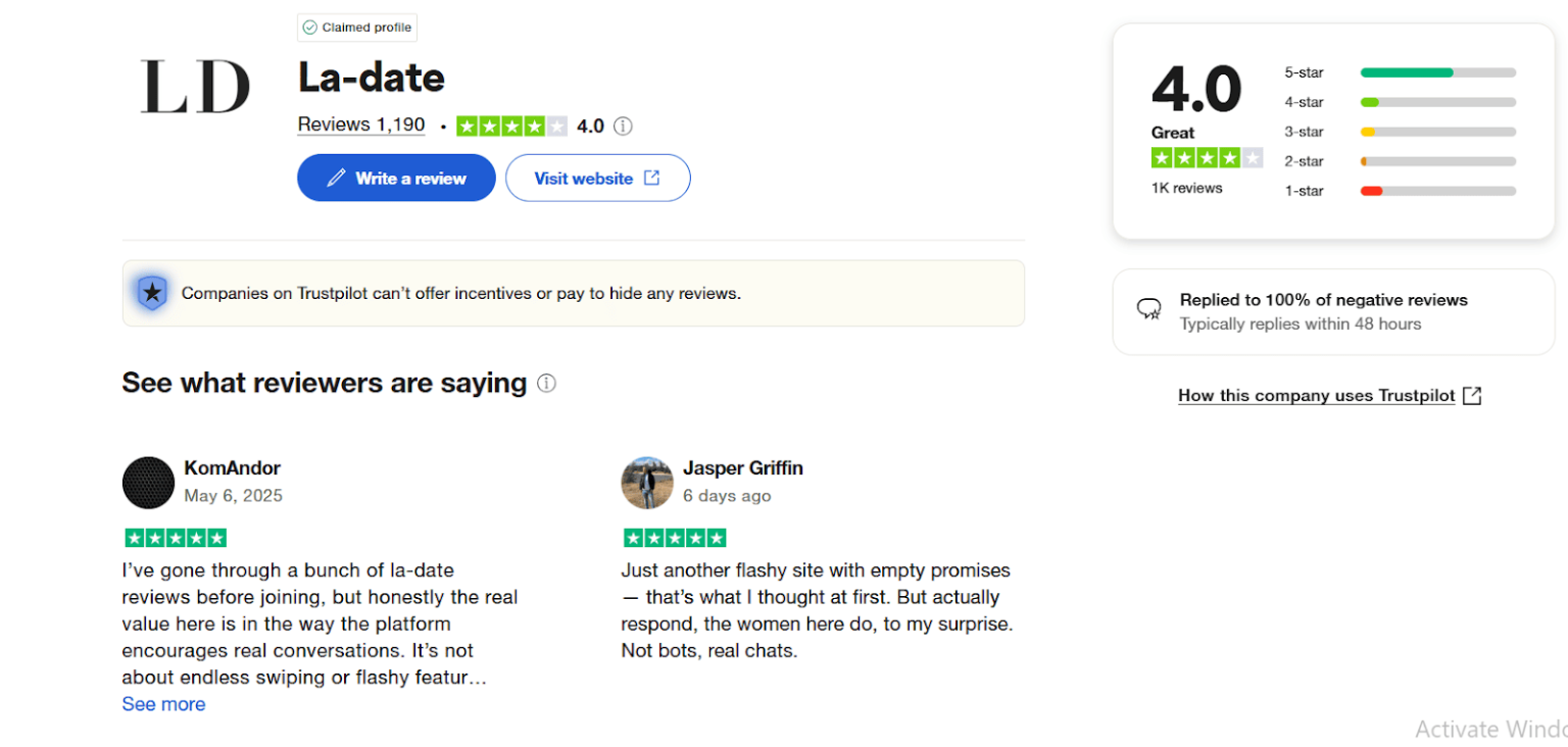 La-Date Review 2026: Key Features & Site Insights